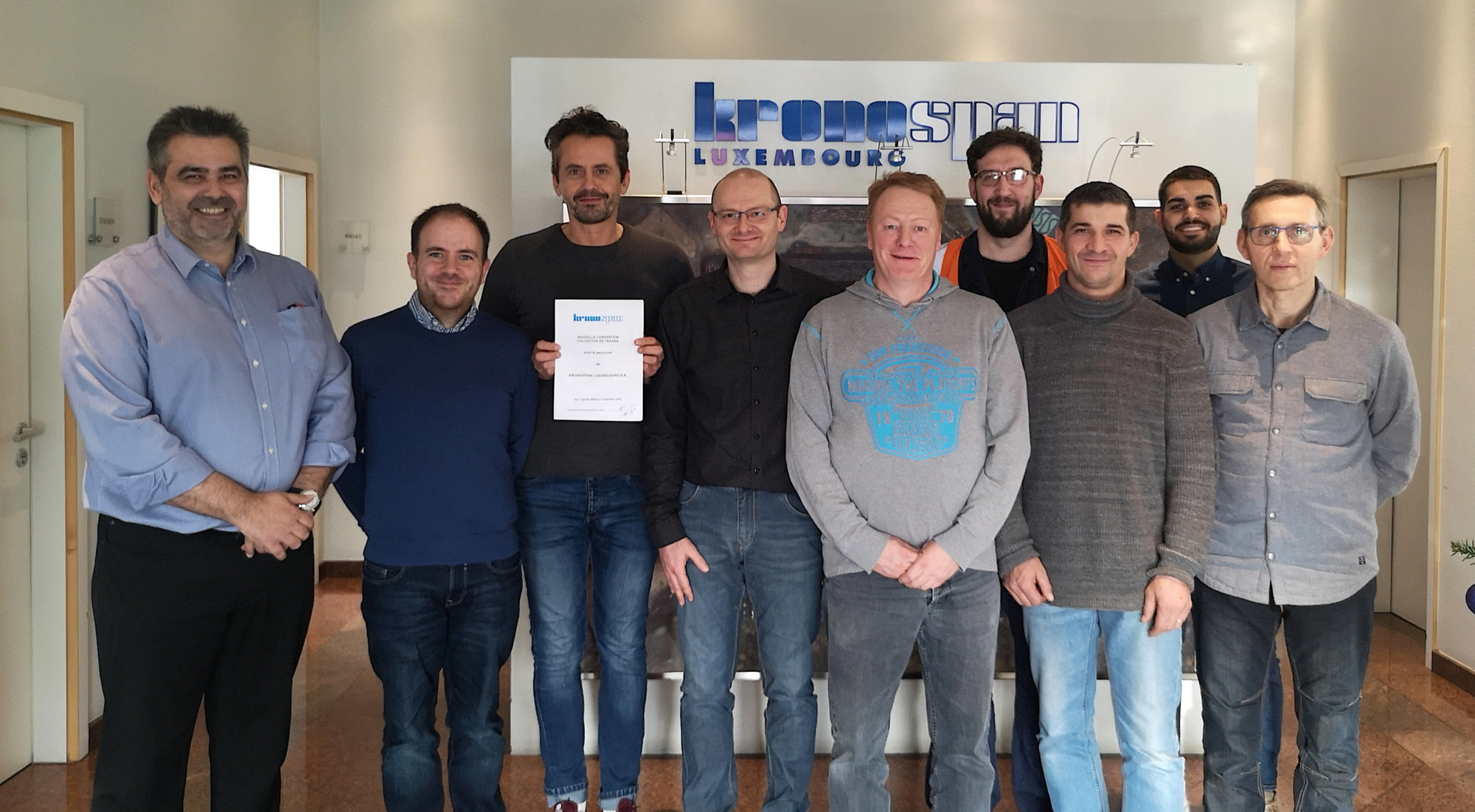 KRONOSPAN LUXEMBOURG S.A. : Renouvellement de la convention collective ...