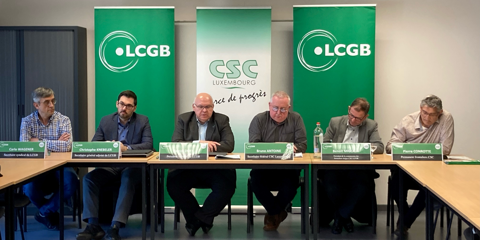 Conférence de presse du LCGB en partenariat avec la CSC sur l’accord ...