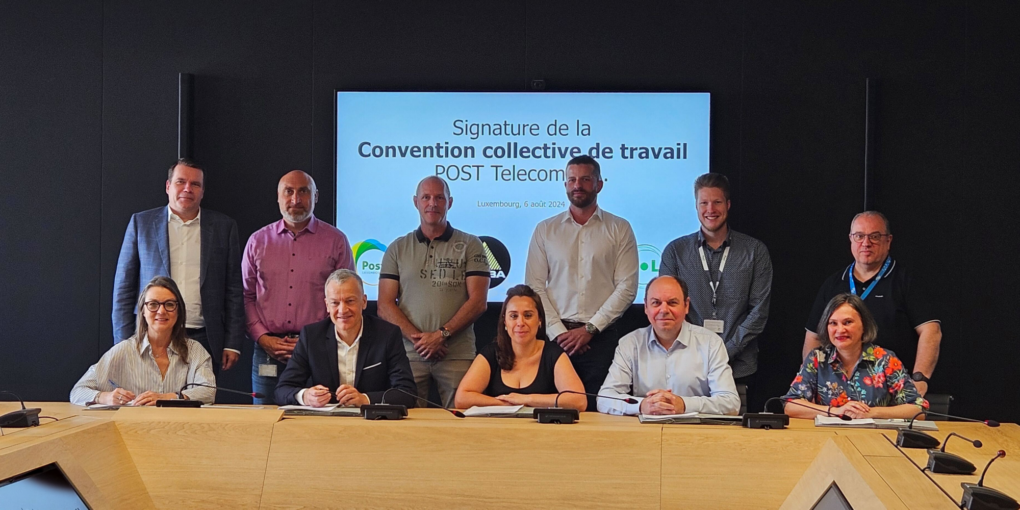 POST Telecom: Unterzeichnung des Kollektivvertrags 3.0 - LCGB ...