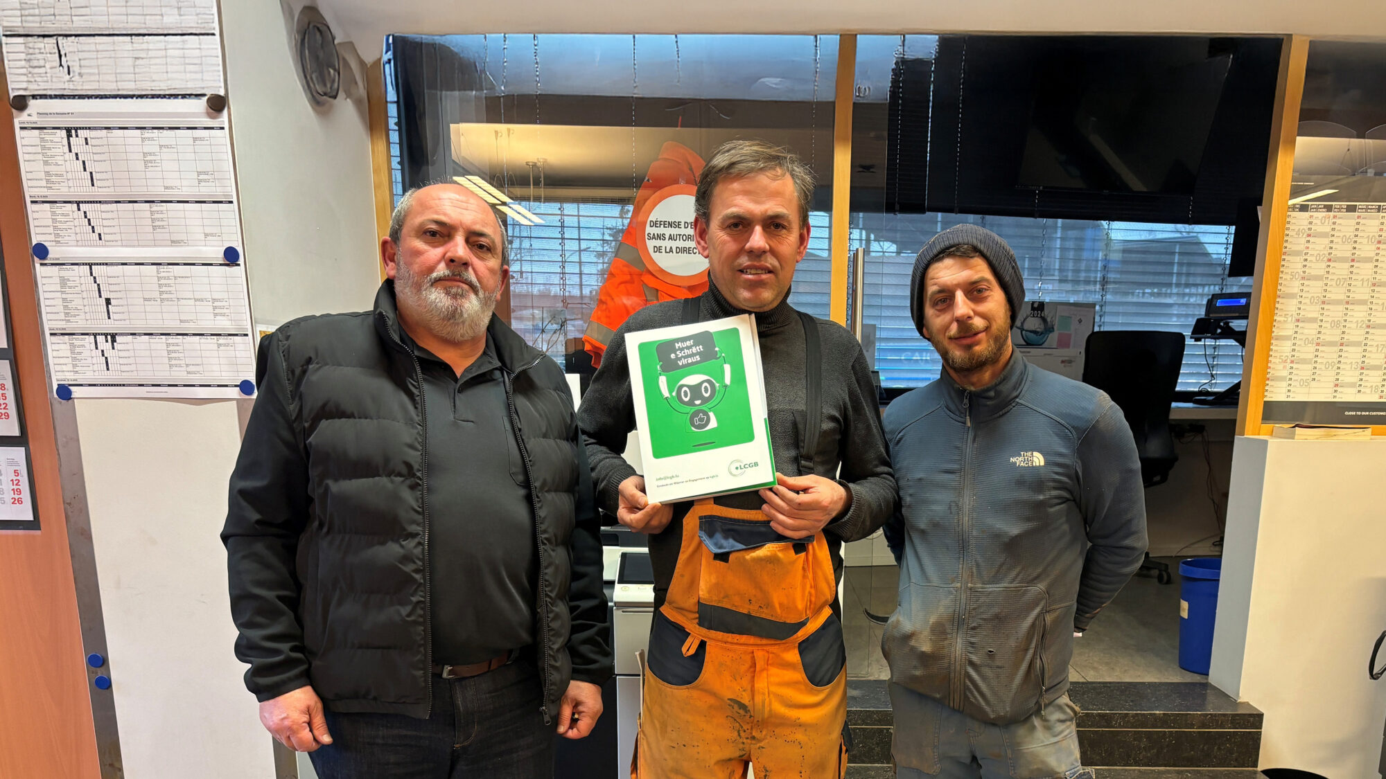 LCGB-Construction & Artisanat : réunion de la délégation de Julien ...
